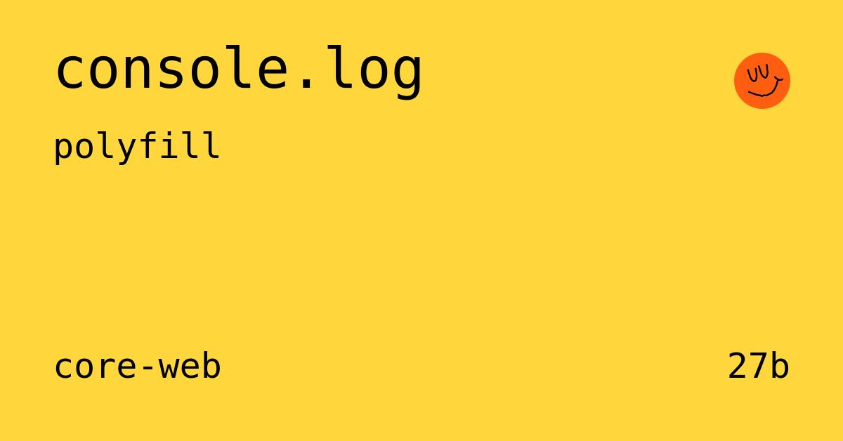 console. log | core-web